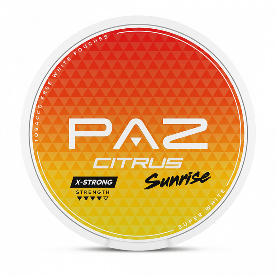 PAZ X-Strong Citrus Sunrise Pouches | PAZ Nicotine Pouches | Pouch World